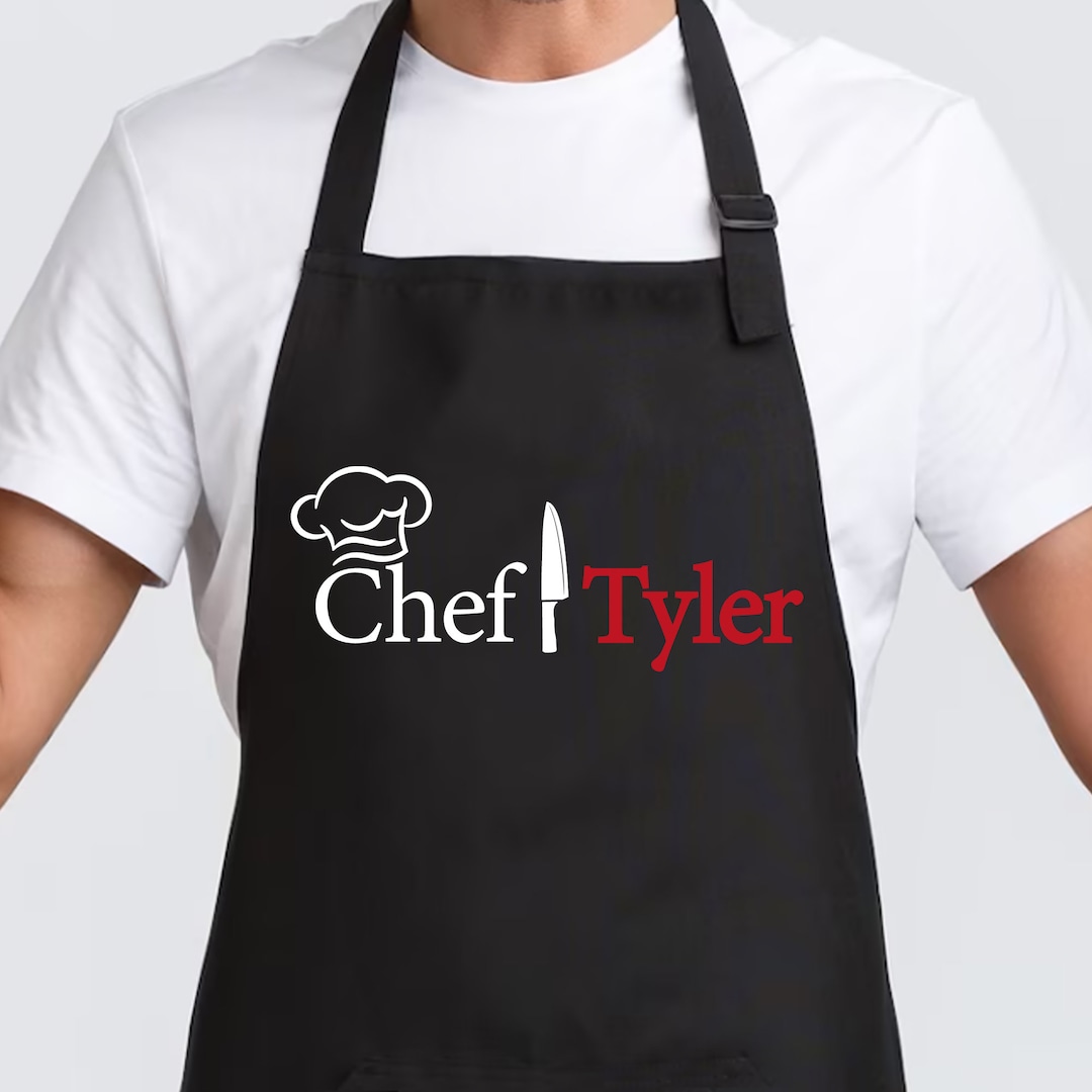 Custom Chef Apron, Apron for Men, Birthday Gift for Men, Father's Day ...
