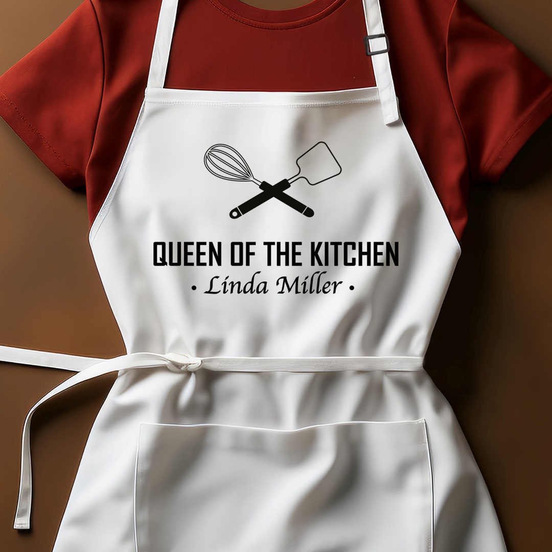 Personalized Apron: Custom Cooking Apron With Pockets, Gift for Her - Etsy