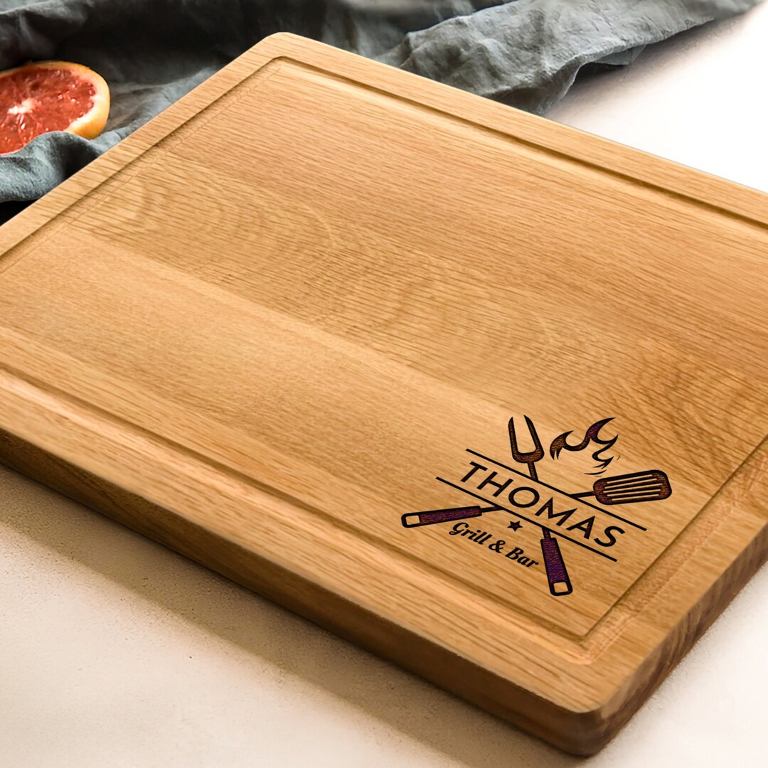 Customized Cutting Board for Chef, Chef's Gift, Personalized Grilling ...