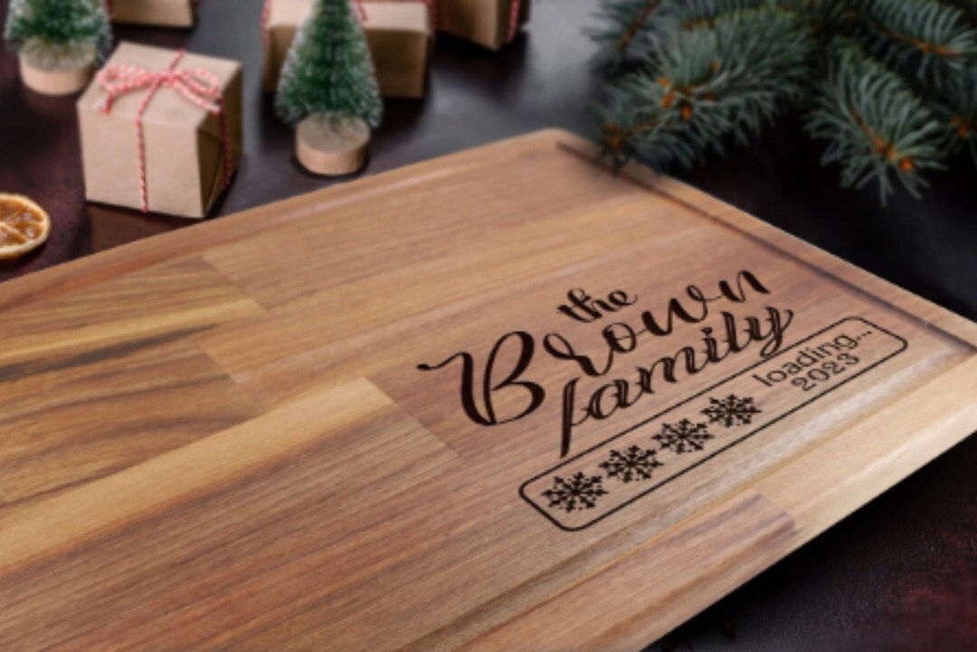 Custom Laser Engraved Cutting Board Gift for Family, Cute Gift Ideas ...