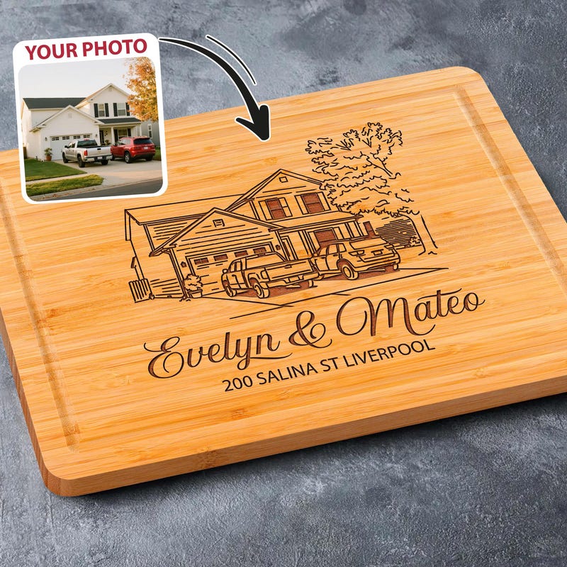 Wood Engraved Houses - Etsy