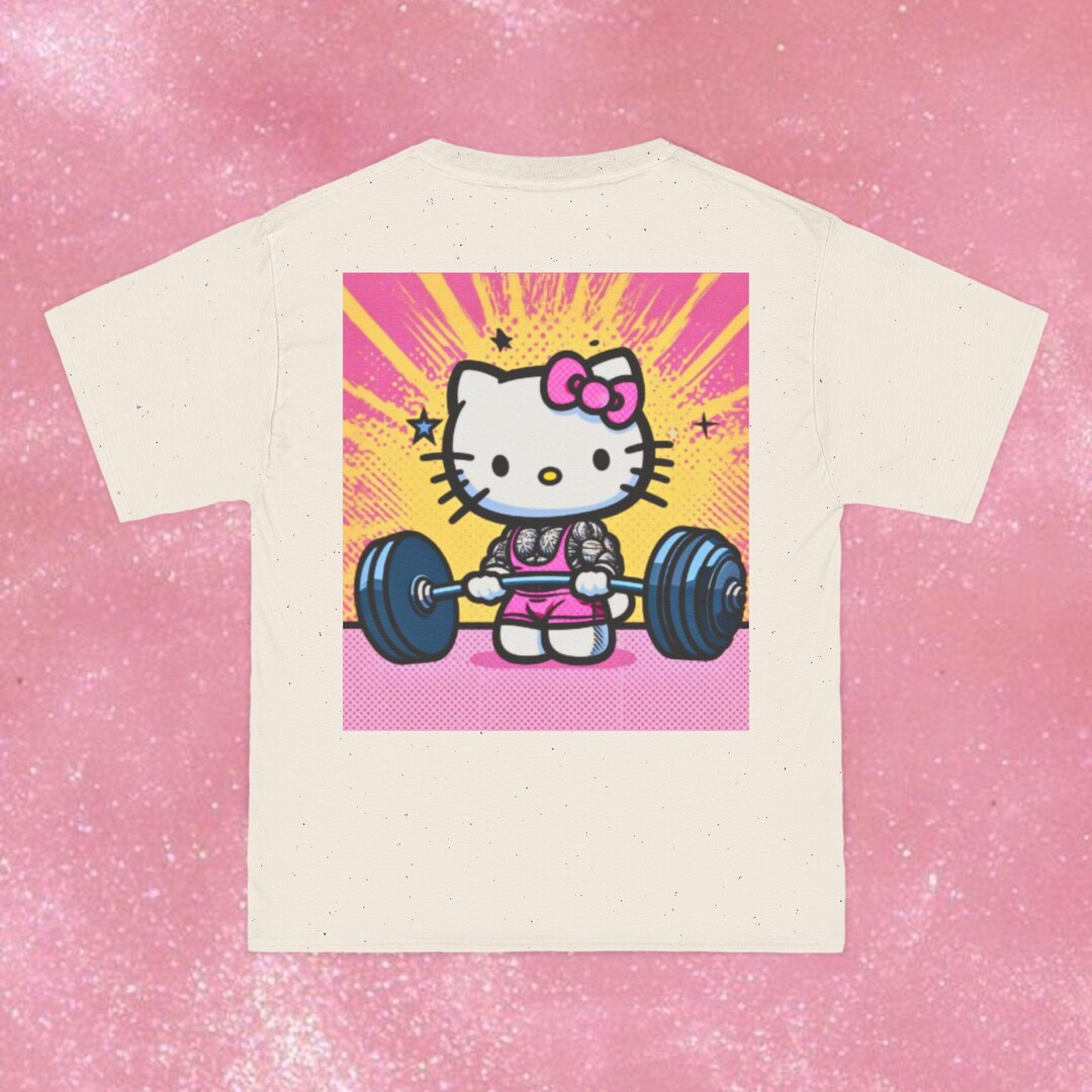 Hello Kitty Gym Shirt, Hello Kitty Shirt, Women's Gym Shirt, Gym Shirt ...