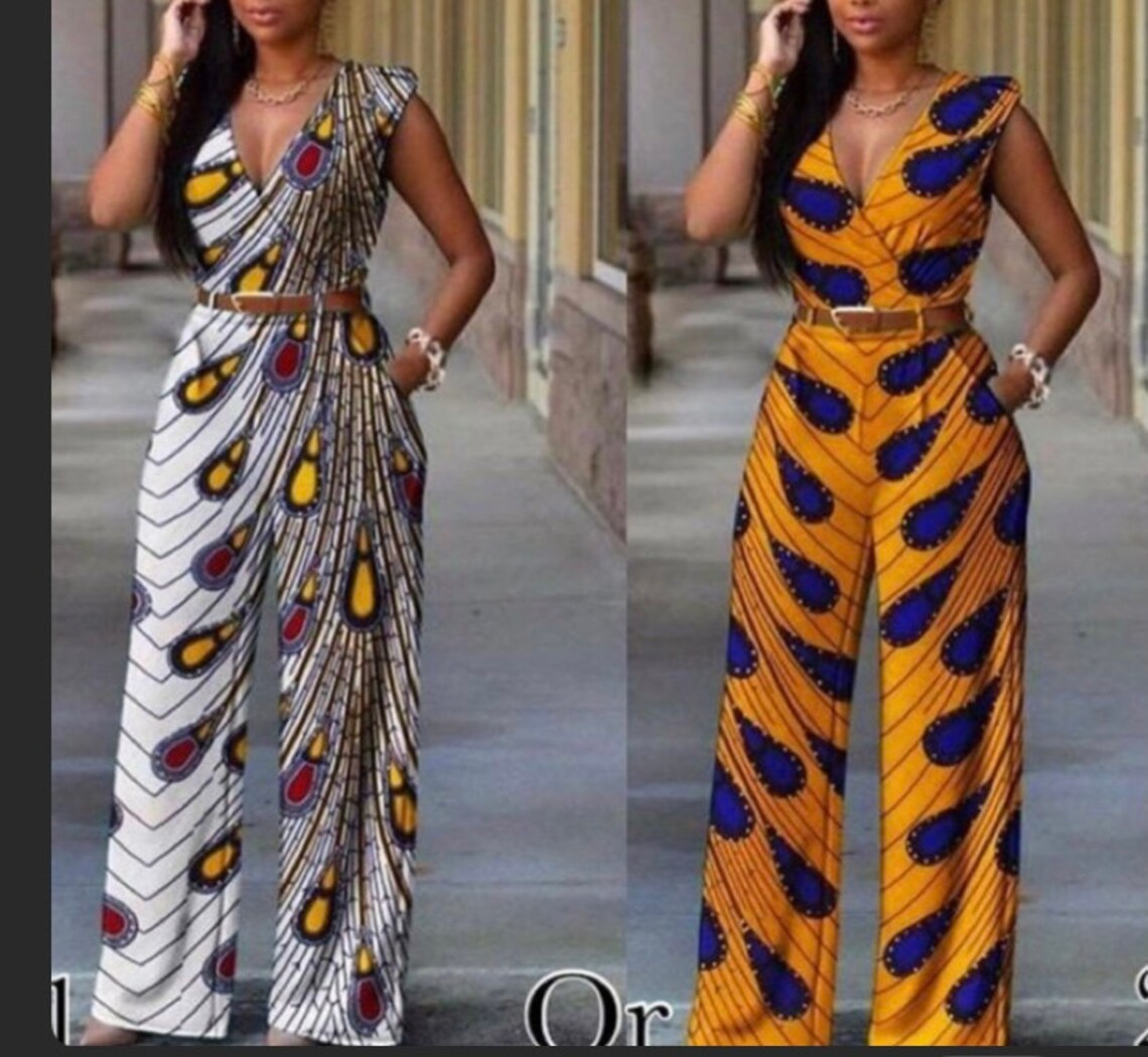 Ankara Stylish Jumpsuit African Print Jumpsuit Etsy