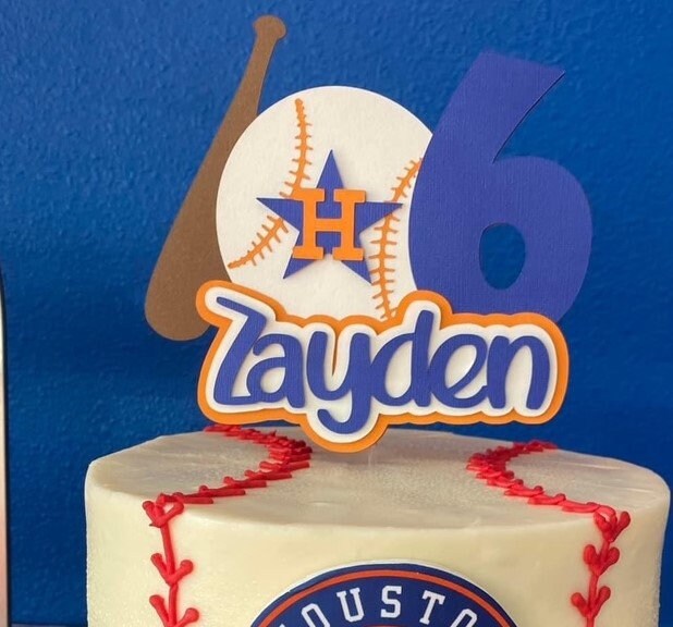 Baseball Cake Topper, Birthday Party, Custom MLB, NCAA Team Decoration ...