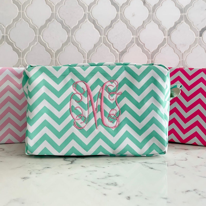 Monogram Chevron Bag - Etsy