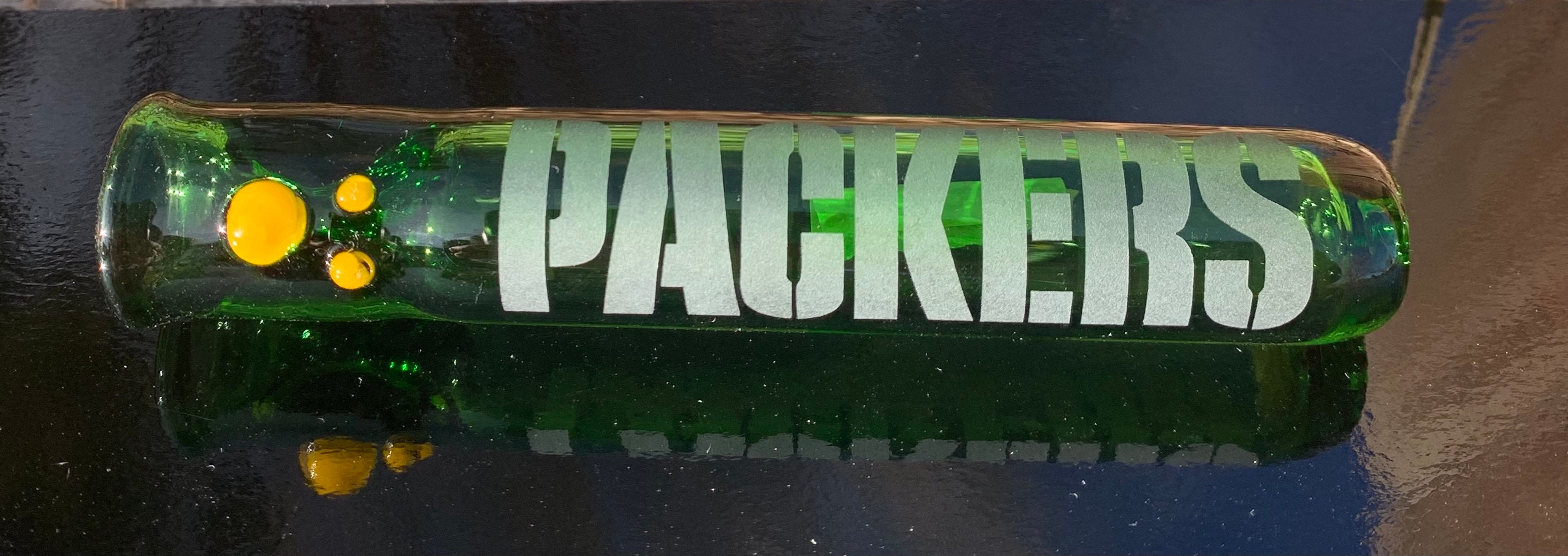 Green. Green Bay Packers Glass Chillum, Tobacco Pipe, Glass Hitter ...