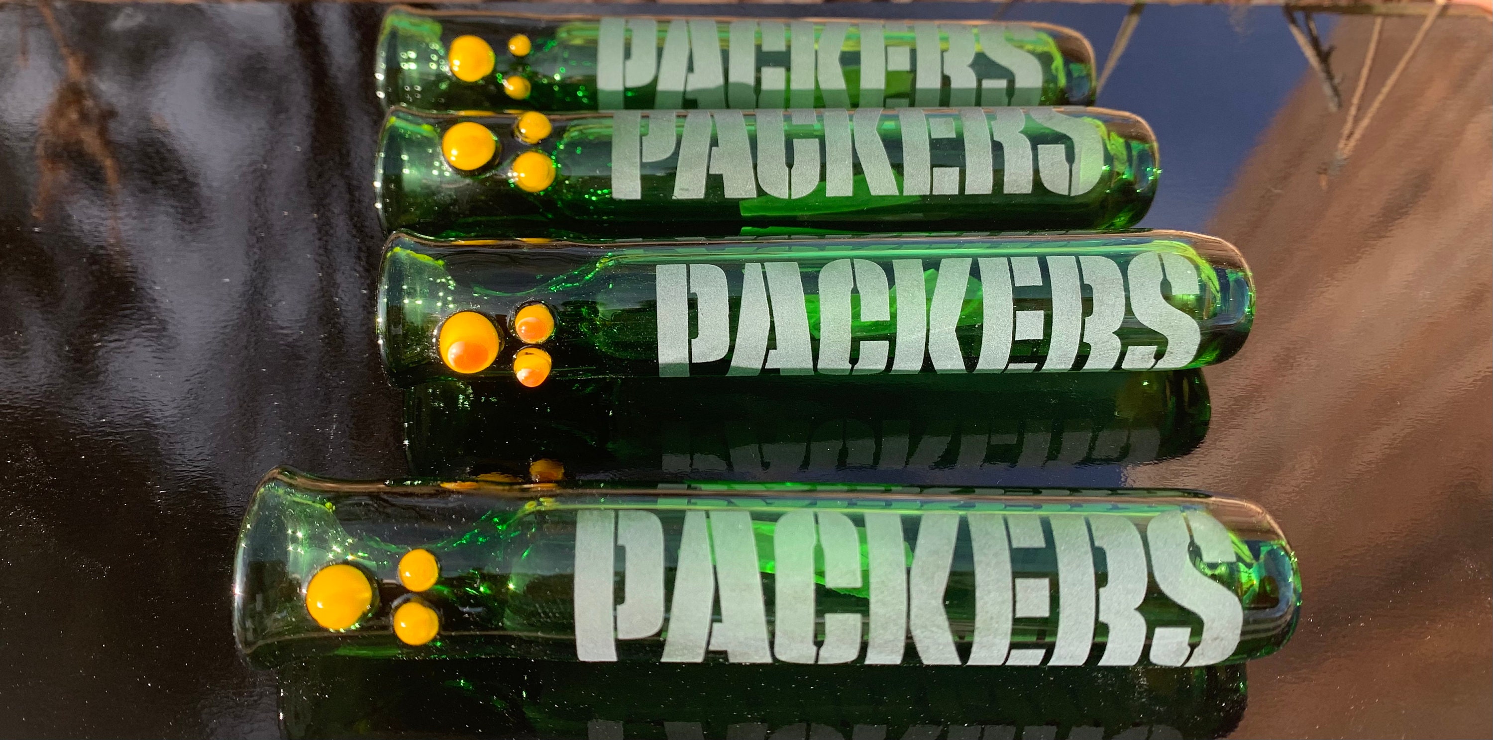 Green. Green Bay Packers Glass Chillum, Tobacco Pipe, Glass Hitter ...