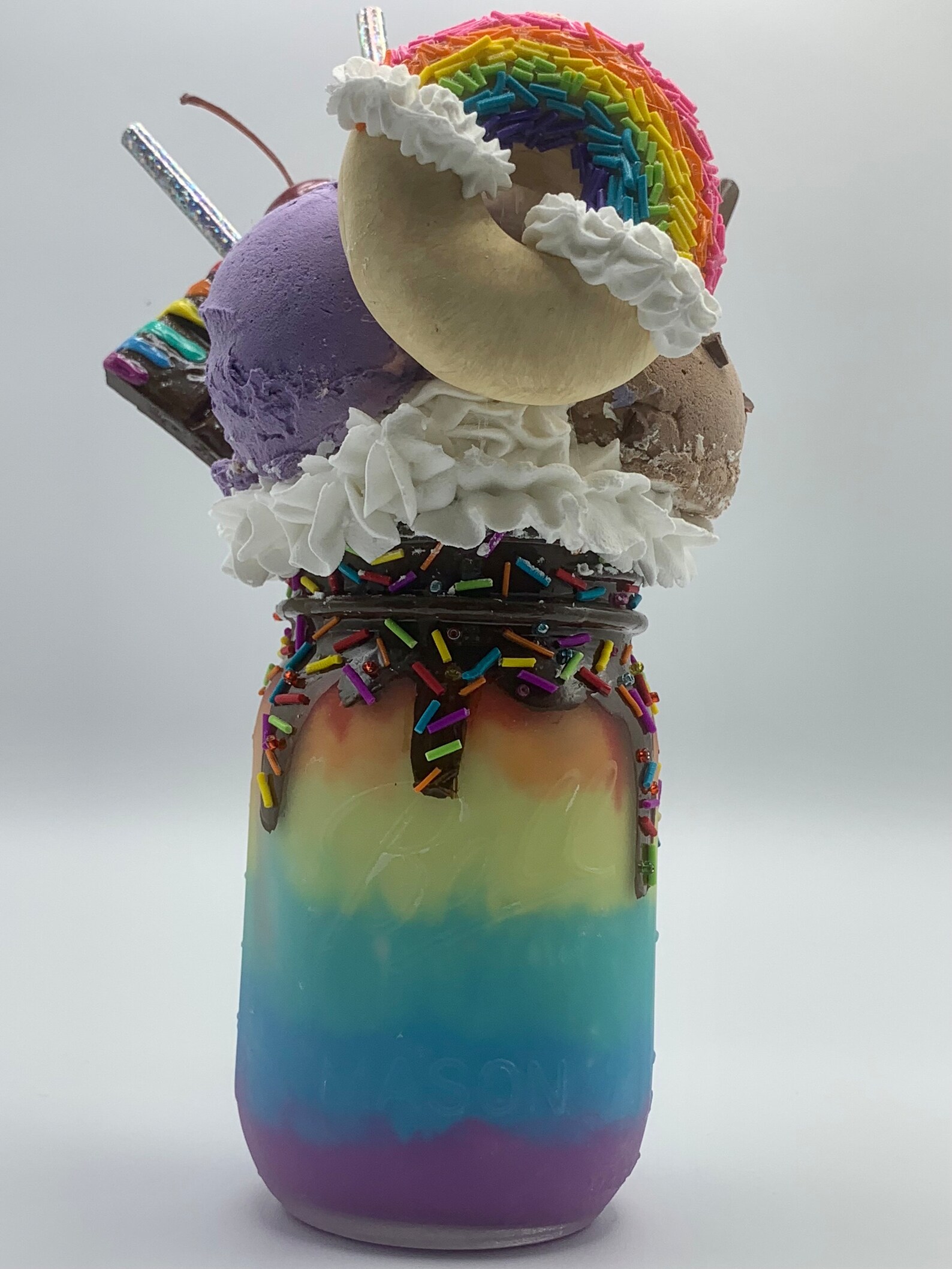 Rainbow Faux Milkshake Faux Freak Shake - Etsy