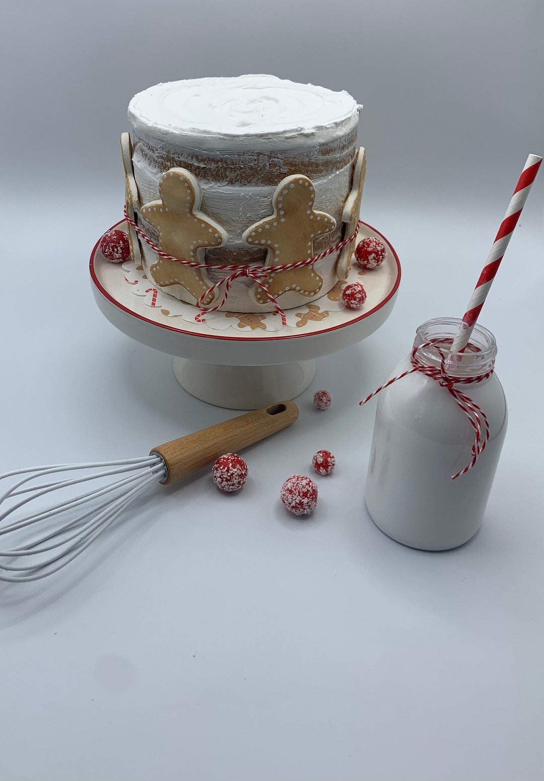 Faux Gingerbread Man Cake Fake Bake - Etsy