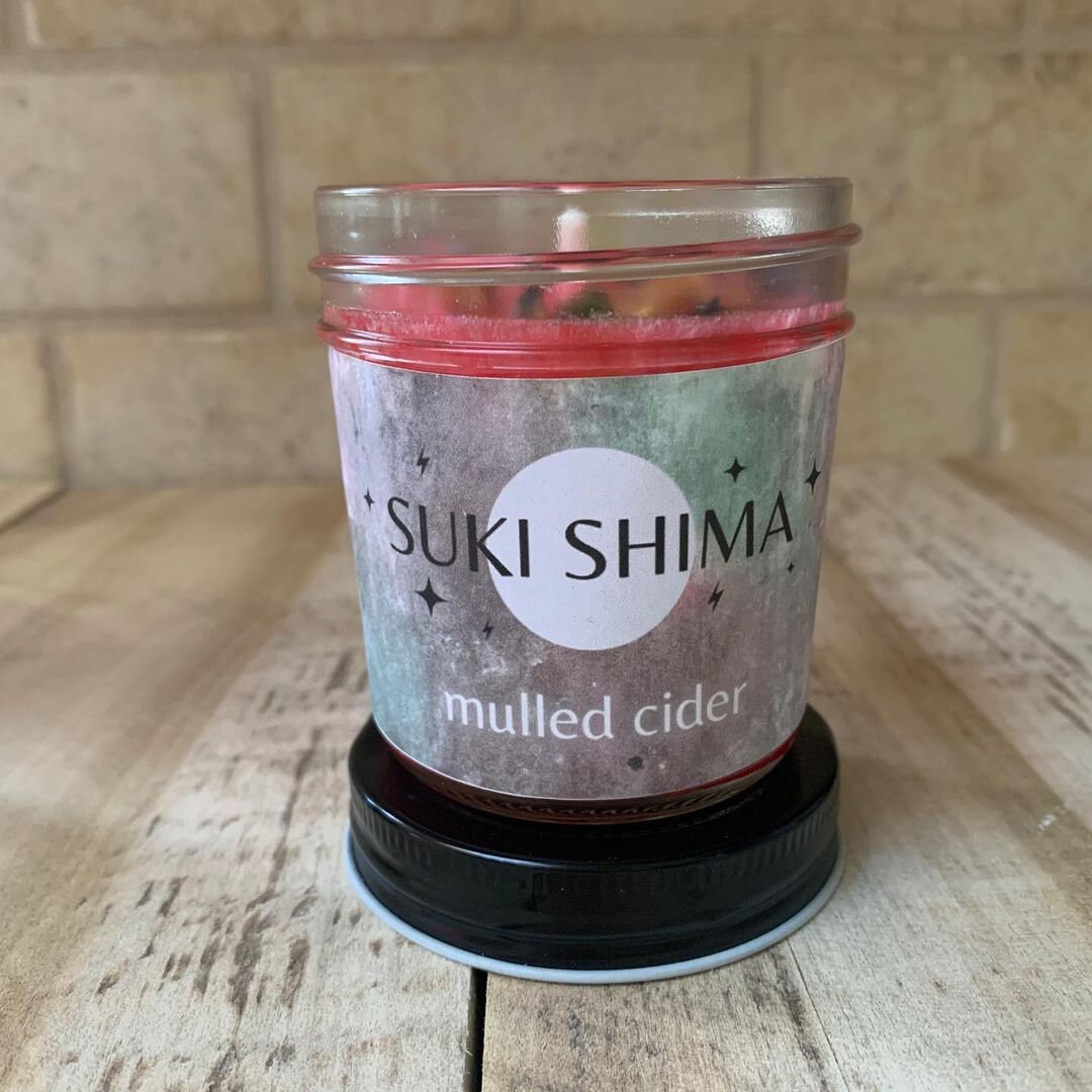 Mulled Cider Candle / Handmade Small Batch / Palm and Soy Wax / Lidded ...