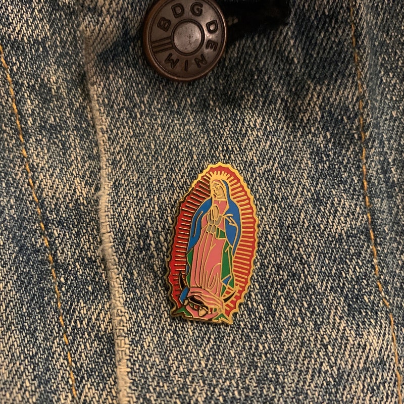 Virgin Mary Pin - Etsy