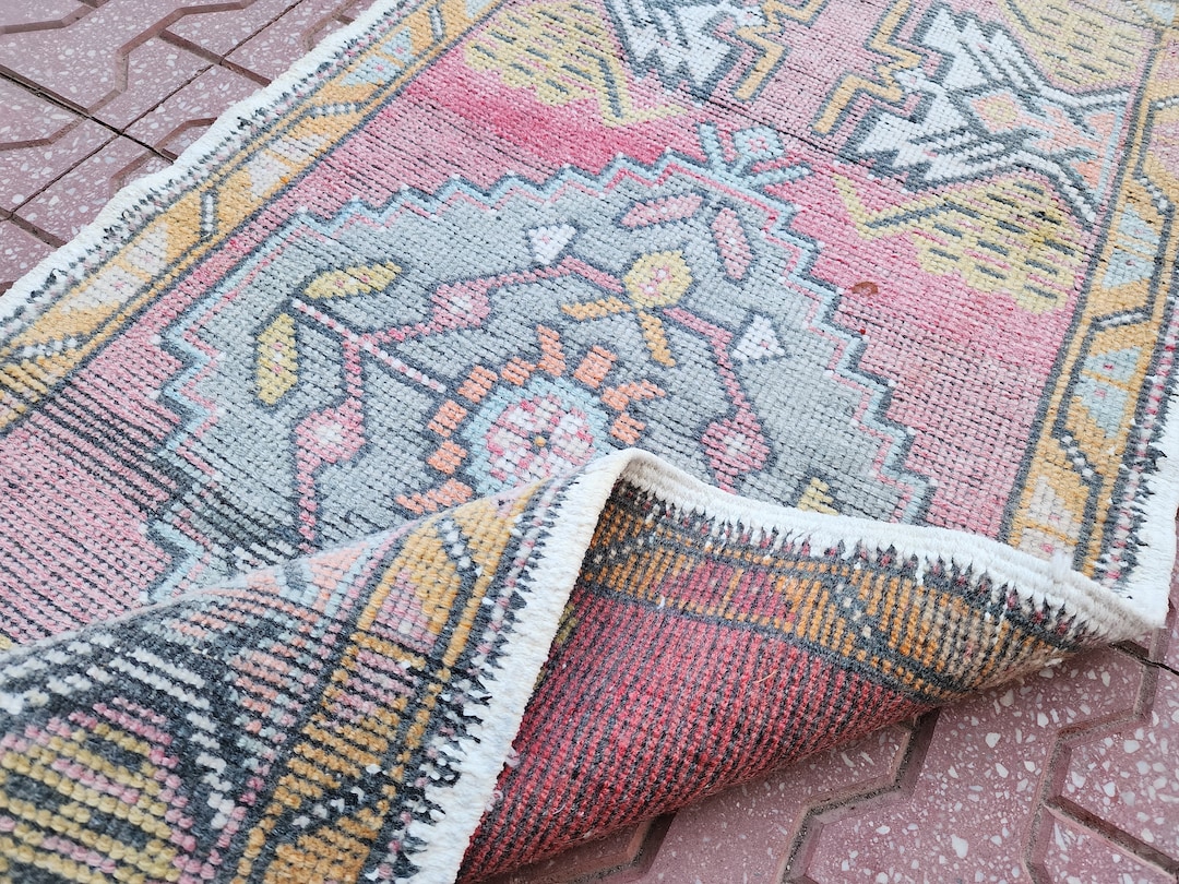 Neutral Small Rug 1.7x3.4- Doormat Rug- Hand Woven Small Rug for ...