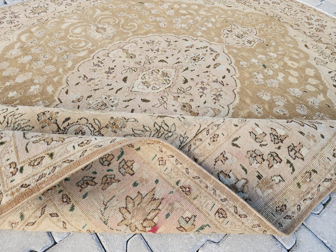 8x9 Neutral Rug, Vintage Oversize Rug, Square Rug, Bohem Decor Rug ...