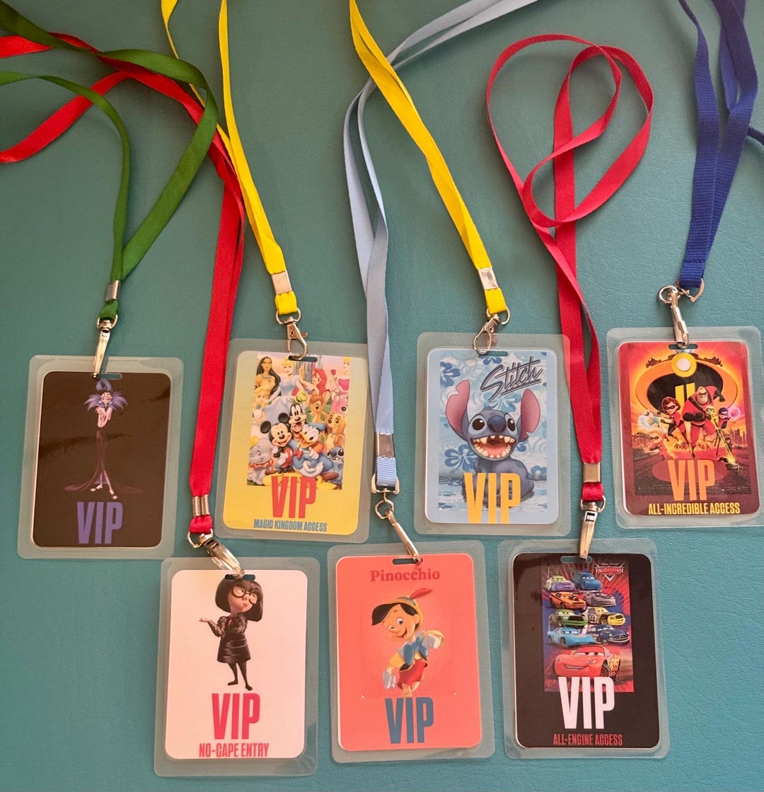 CUSTOM VIP Lanyards Disney Disneyland Vacation Holiday Celebration ...