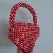 Handmade Heart Bead Bag, Red Beaded Purse, Valentine's Gift - Etsy