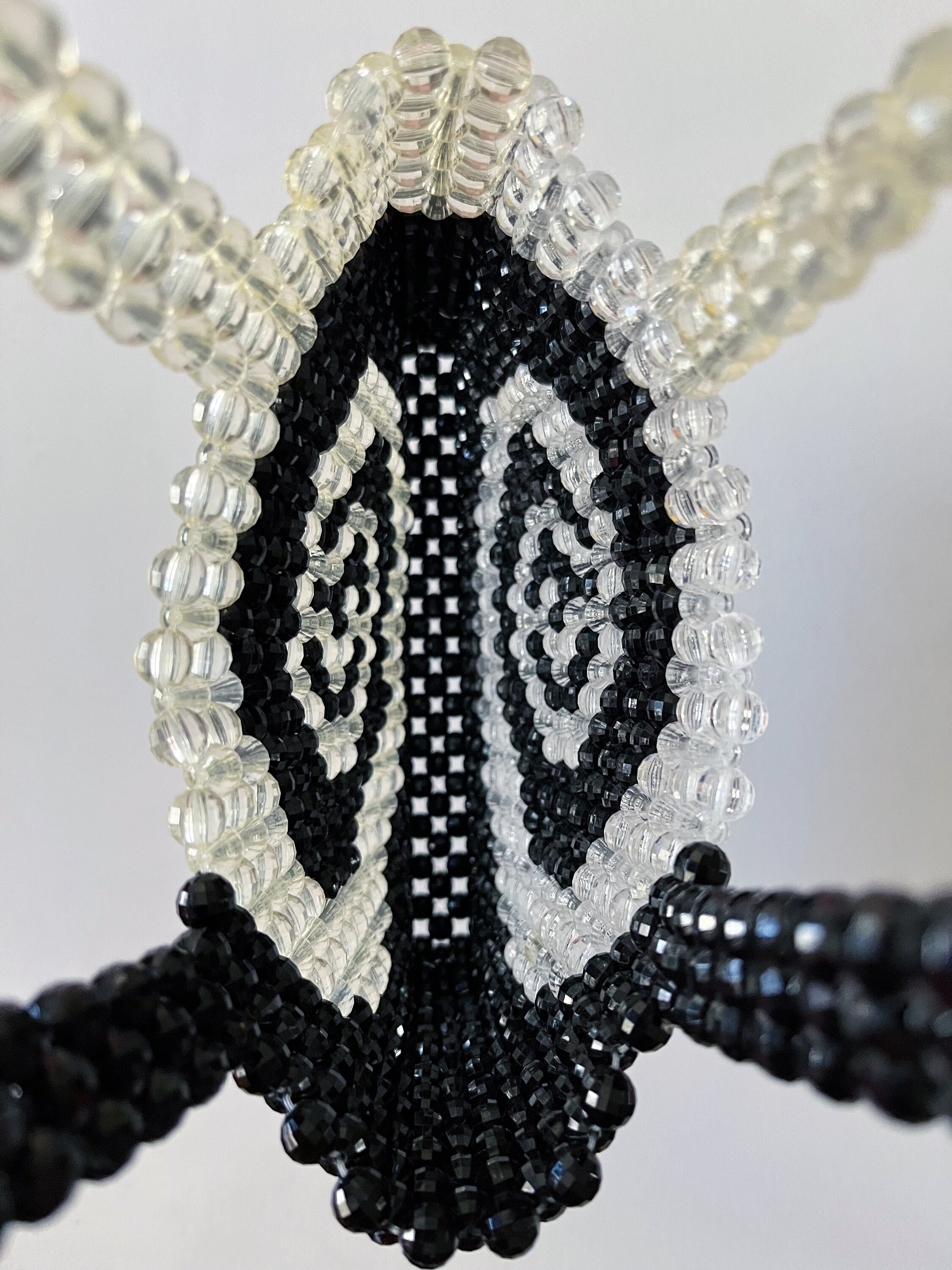 Spiral Beaded Bag, Beaded Bag,crystal Spiral Bead Bag, Bead Shoulder ...