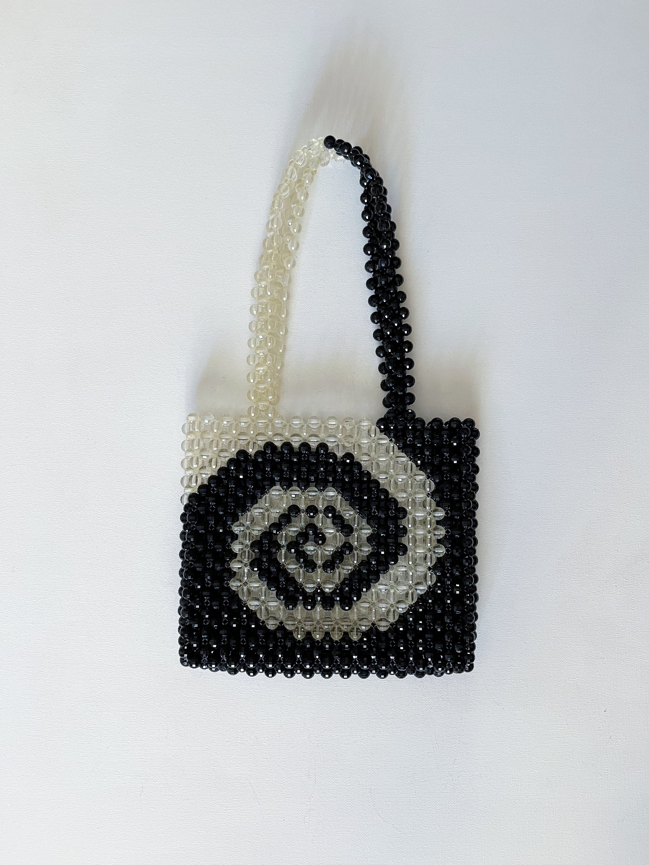 Spiral Beaded Bag, Beaded Bag,crystal Spiral Bead Bag, Bead Shoulder ...