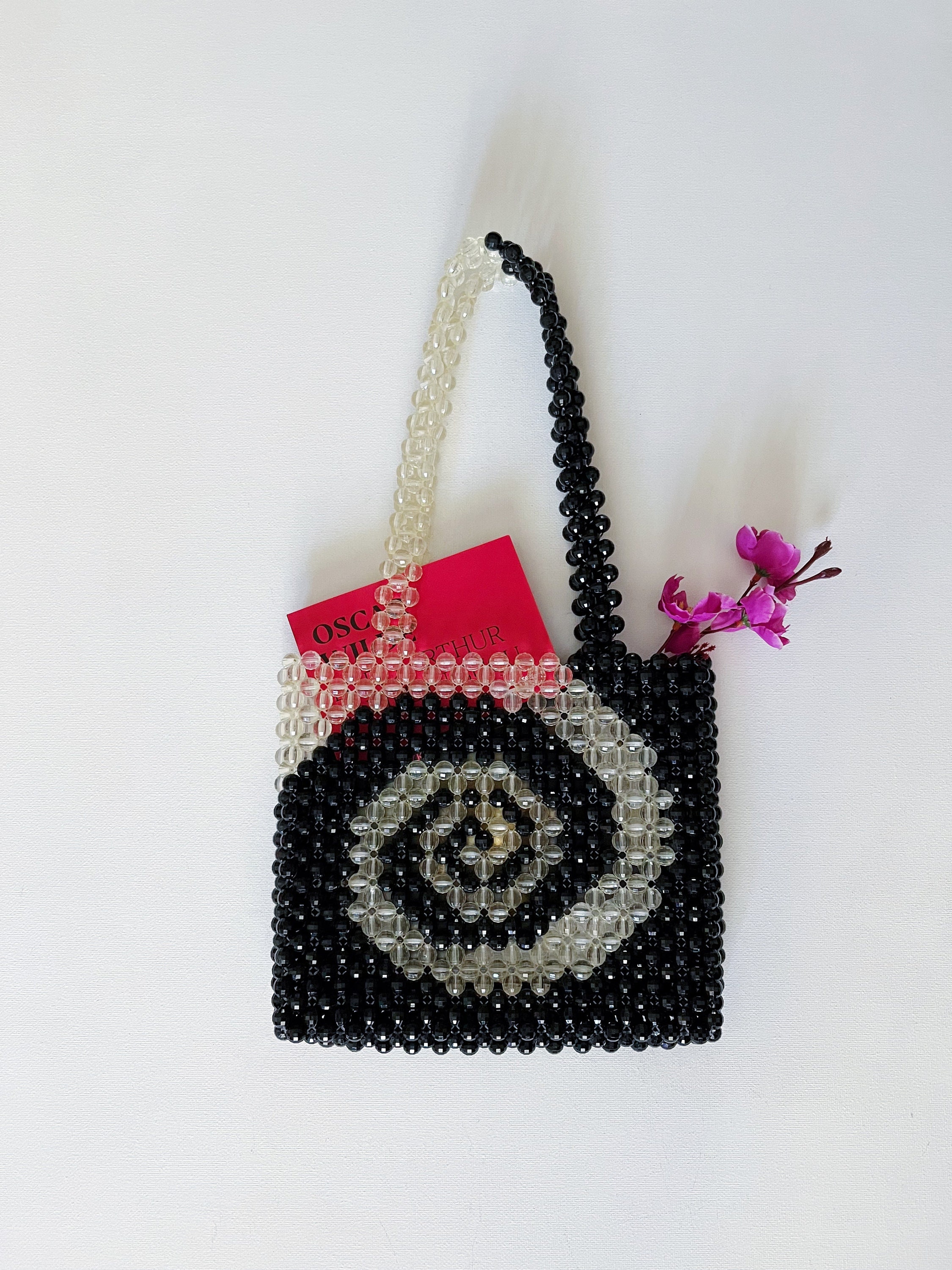 Spiral Beaded Bag, Beaded Bag,crystal Spiral Bead Bag, Bead Shoulder ...