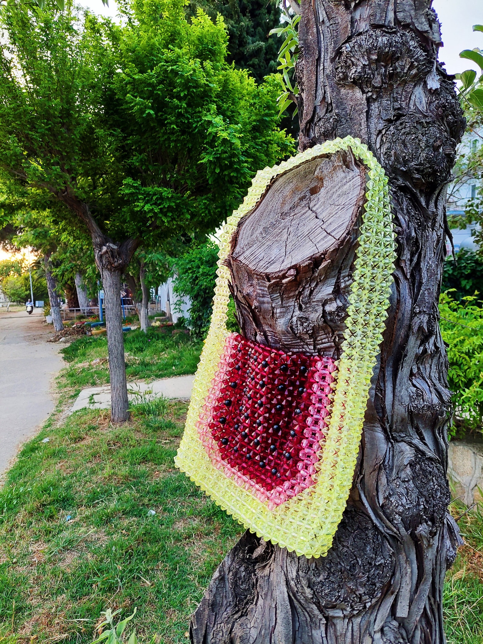Handmade Watermelon Crystal Bead Bag, Women's Shoulder Bag - Etsy