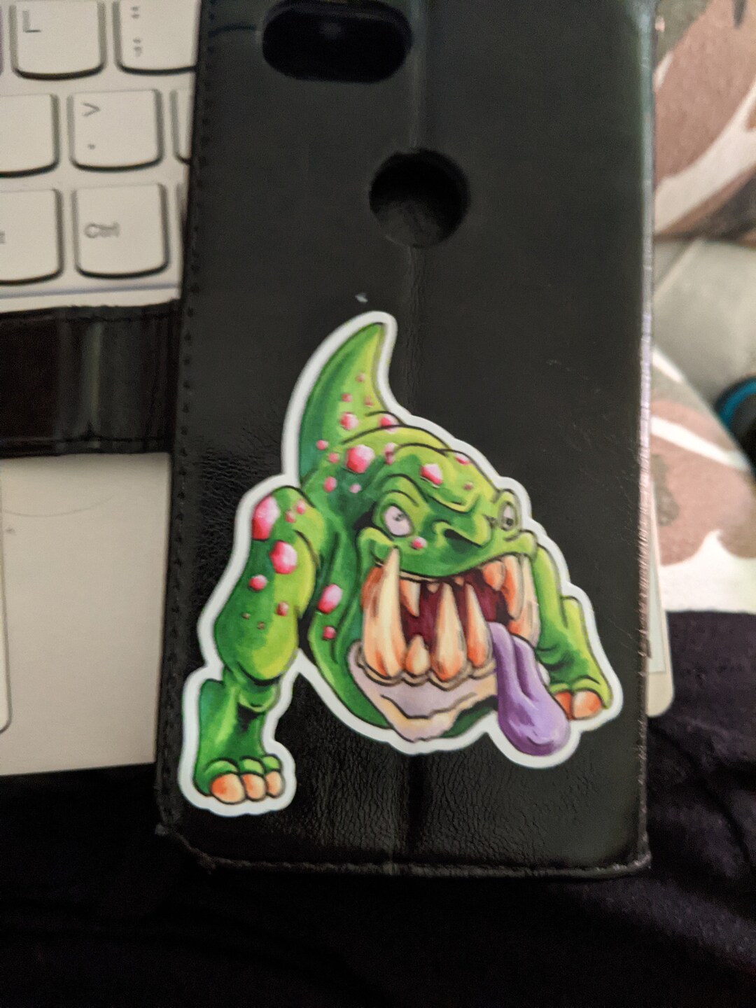 Green and Pink Crystal Squig Sticker - Etsy UK
