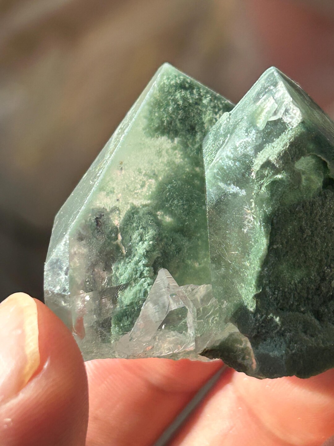 11704 A Specimen of Himalayan Crystal Minerals. Clear Chlorite-quartz ...