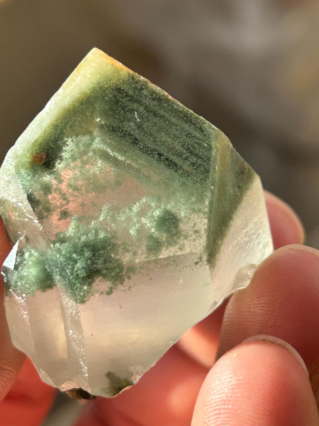 11702 A Specimen of Himalayan Crystal Minerals. Clear Chlorite-quartz ...