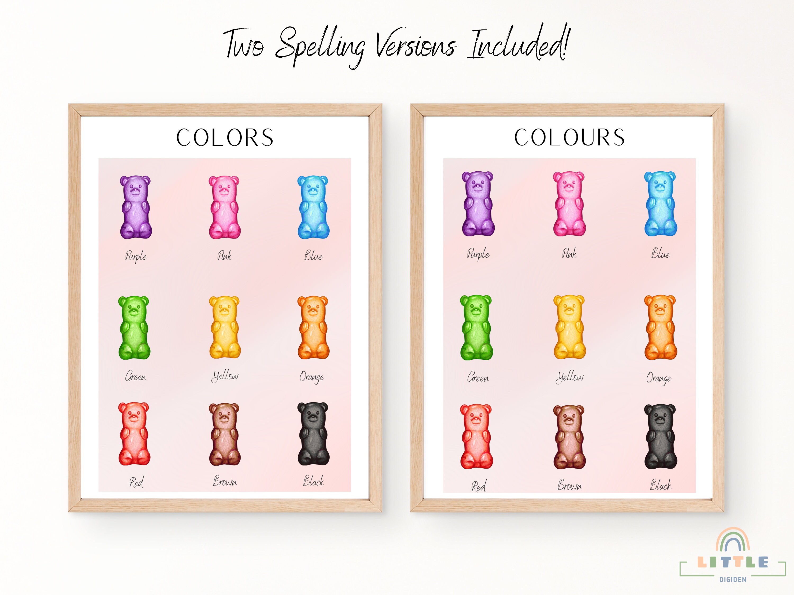 Colors Educational Poster | Learn Colors | Montessori Poster | Colors ...