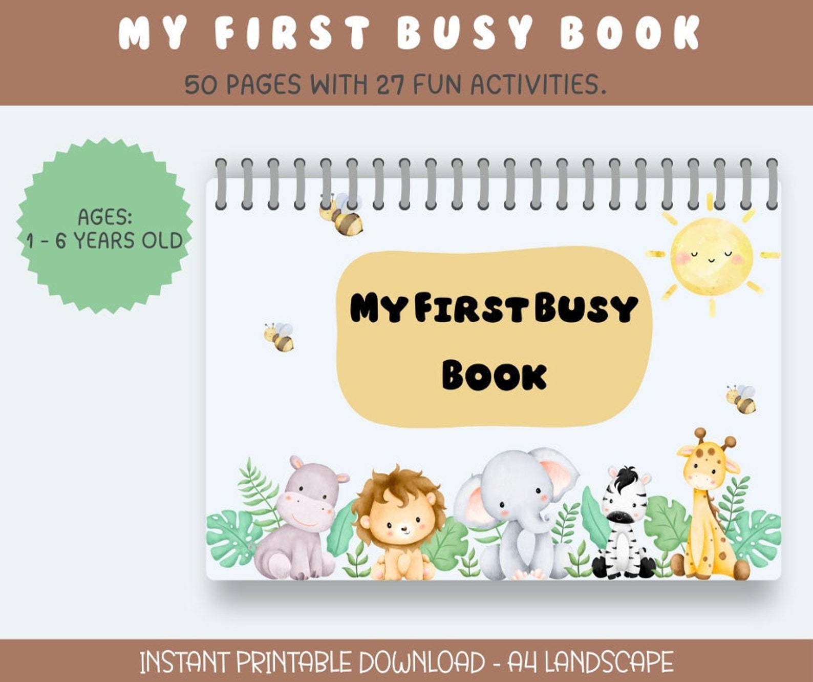 Toddler Busy Book | Montessori Busy Book | Homeschooling | Toddler ...