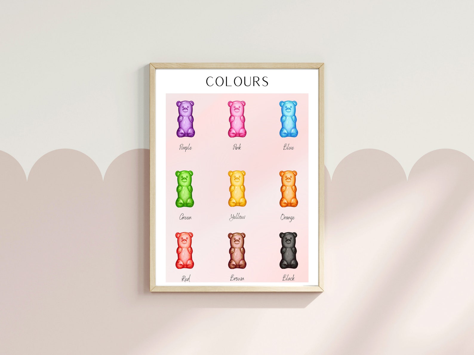Colors Educational Poster Learn Colors Montessori Poster Colors Poster ...
