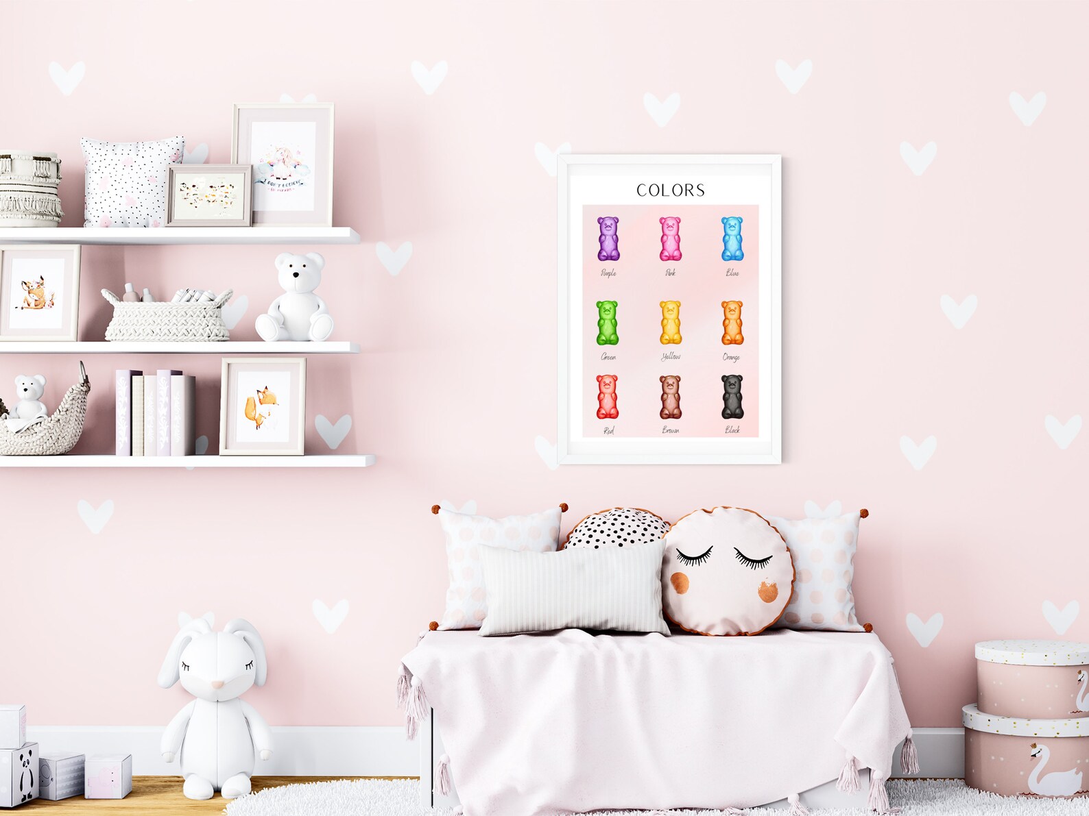 Colors Educational Poster Learn Colors Montessori Poster Colors Poster ...