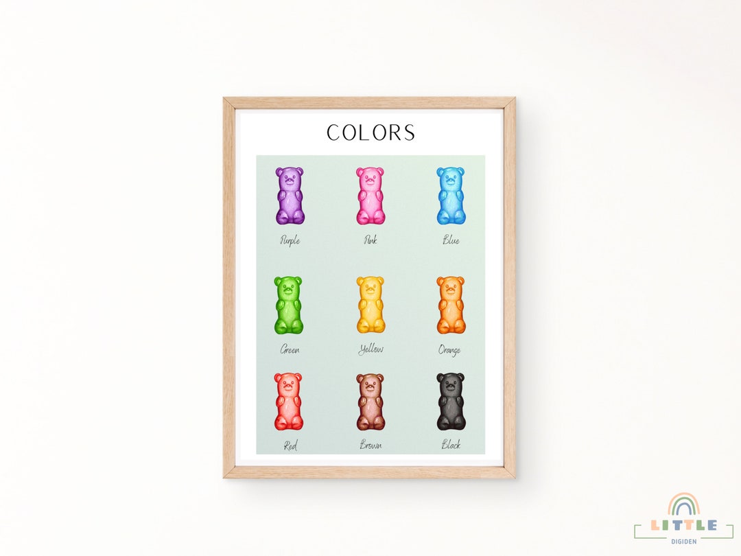 Colors Educational Poster | Learn Colors | Montessori Poster | Colors ...