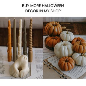 Set of 2 Ghost Candle, Small Halloween Ghosts, Halloween Decor, Spooky ...