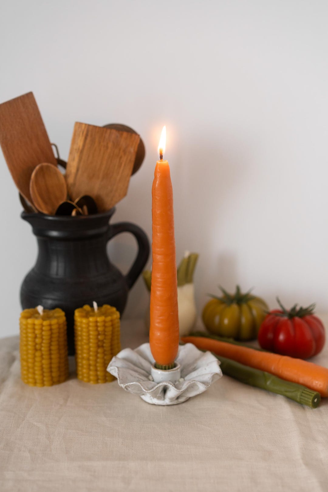 Carrot Candles, Food Candles, Real Fruit Vegetables Candles, Garden ...