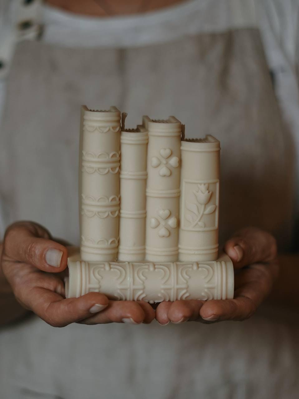 Beeswax Book Candles, Candle Book Lover, Book Lover Gift, Set Book ...