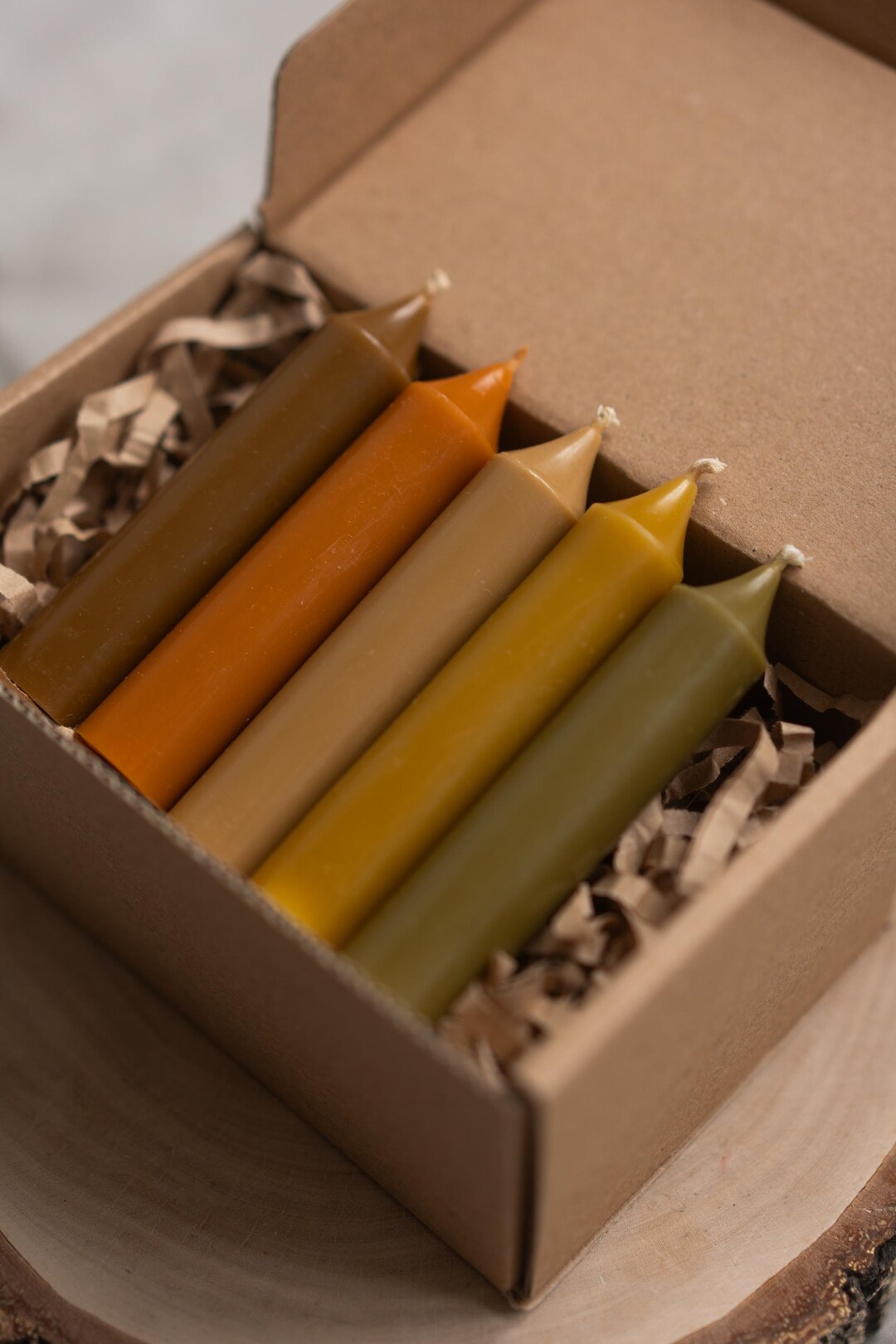 Pastel Beeswax Stick Candles, Medium Taper Spring Decor, Handcrafted ...