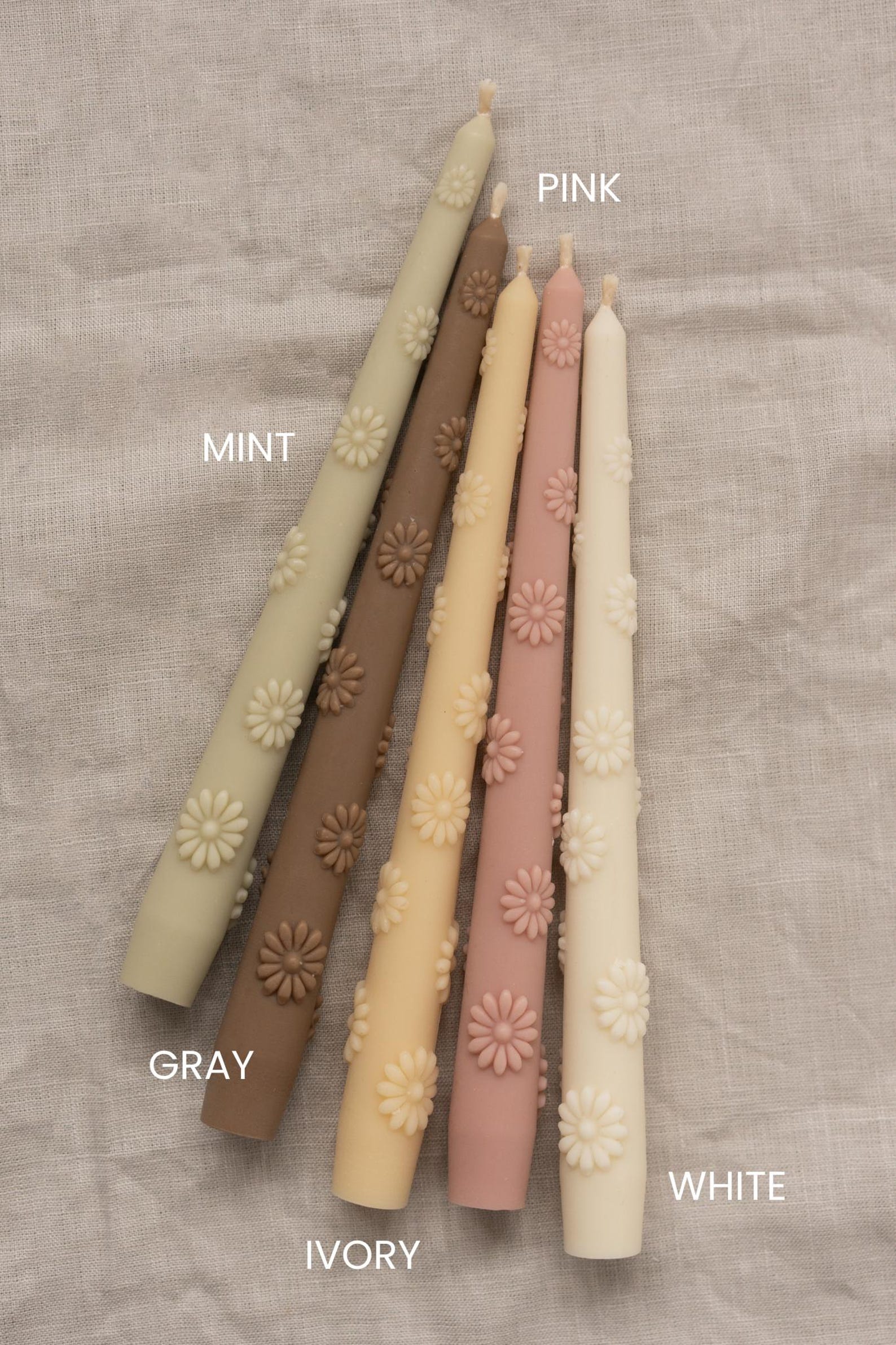 Floral Taper Candles Beeswax, Colored Tapers, Bulk Candle Sticks ...