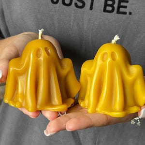 Set of 2 Ghost Candle, Small Halloween Ghosts, Halloween Decor, Spooky ...