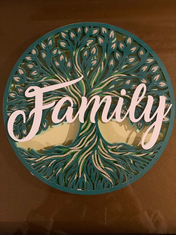 Handmade 3D Family Tree Mandala | Etsy