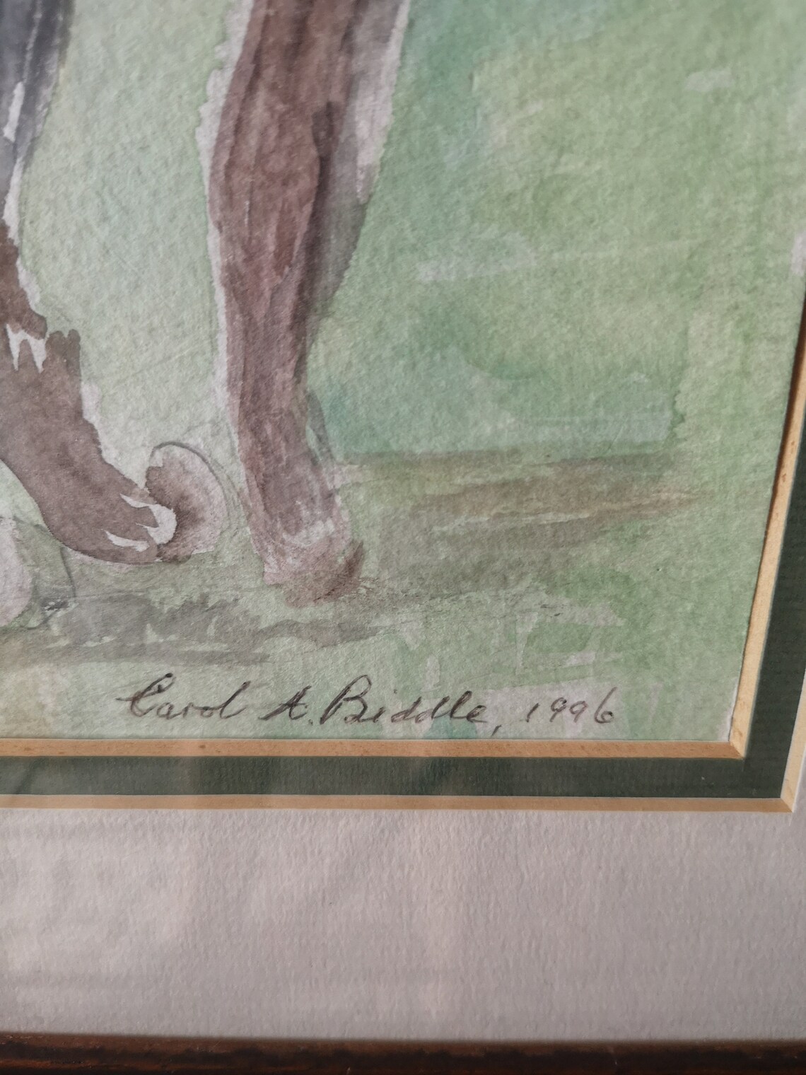 Carol A. Biddle Watercolour Painting danoli Horse Race UK Tommy Treacy ...