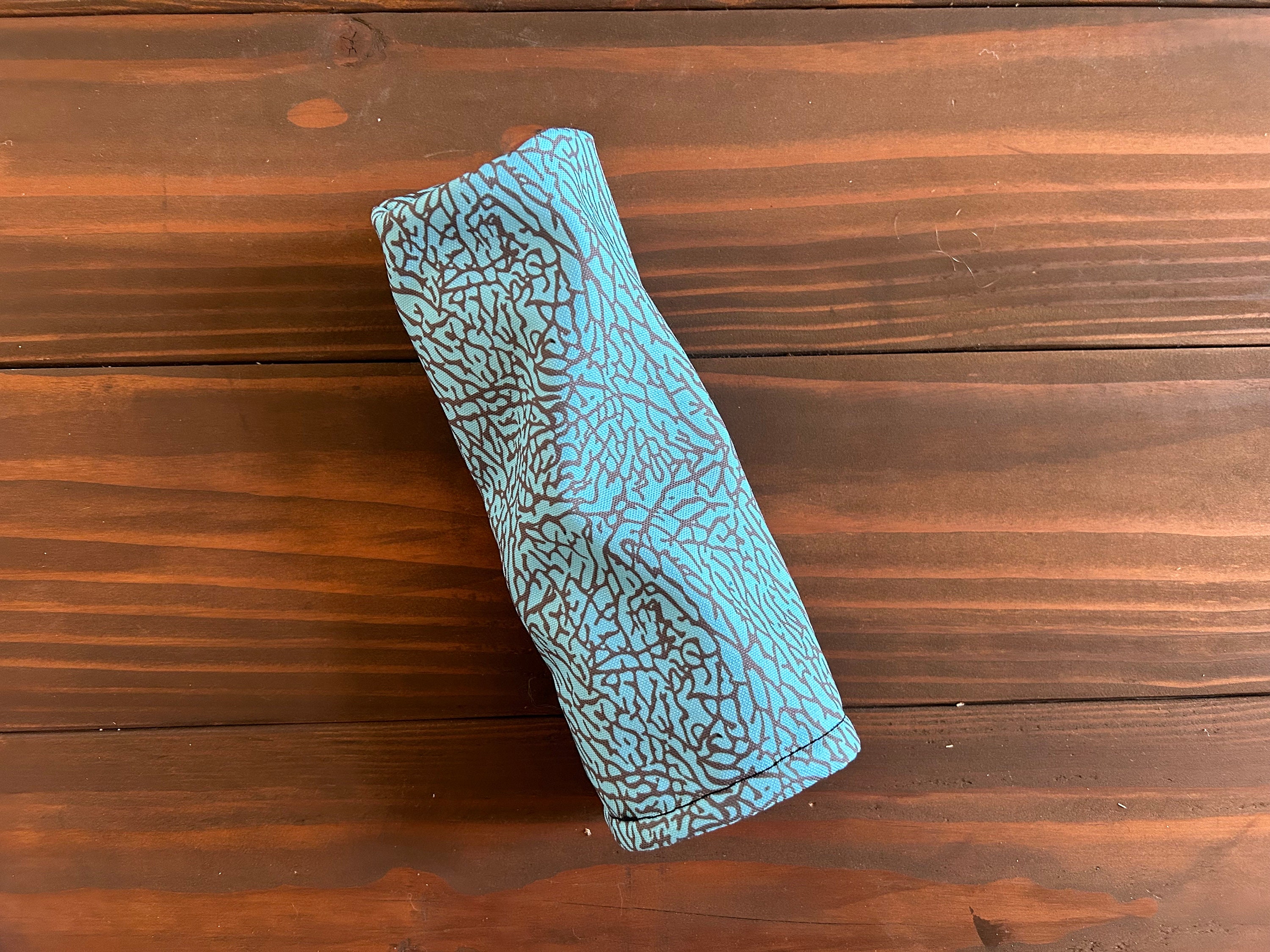 Handmade Jordan Inspired Carolina Blue and Grey Elephant Print Golf ...