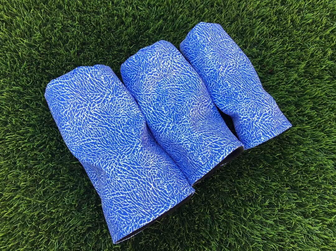 Handmade Jordan Inspired Blue and White Elephant Print Golf Driver ...