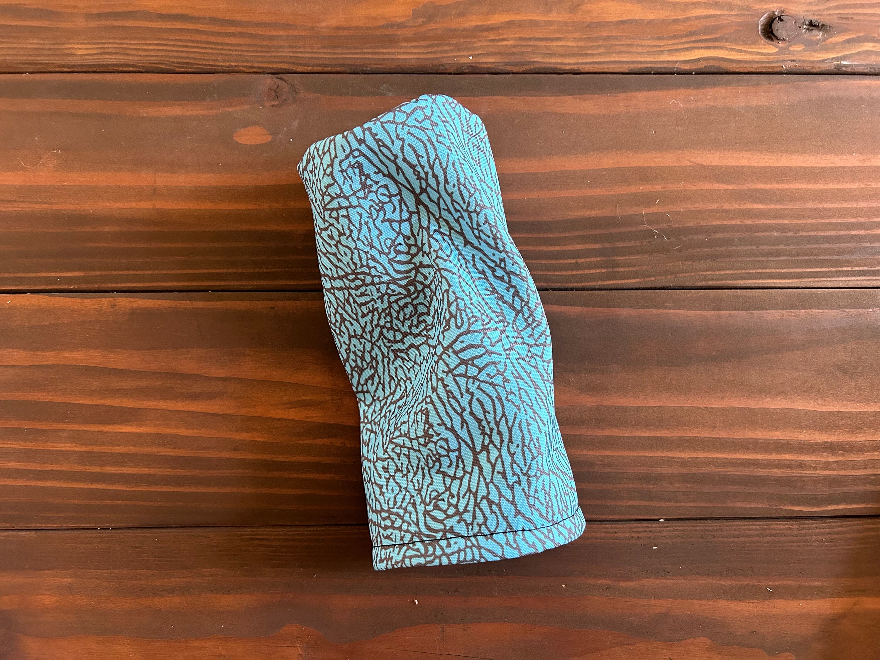 Handmade Jordan Inspired Carolina Blue and Grey Elephant Print Golf ...