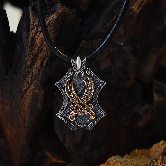 Sword Locket Antique Necklace Locket Art Deco Sterling 925 - Etsy