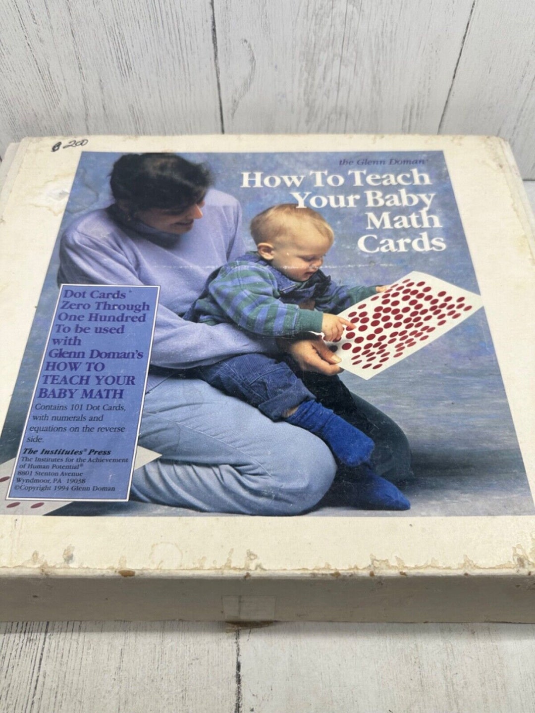 Teach Your Baby Math 101 Dot Numeral Cards Complete Set Glenn Doman ...