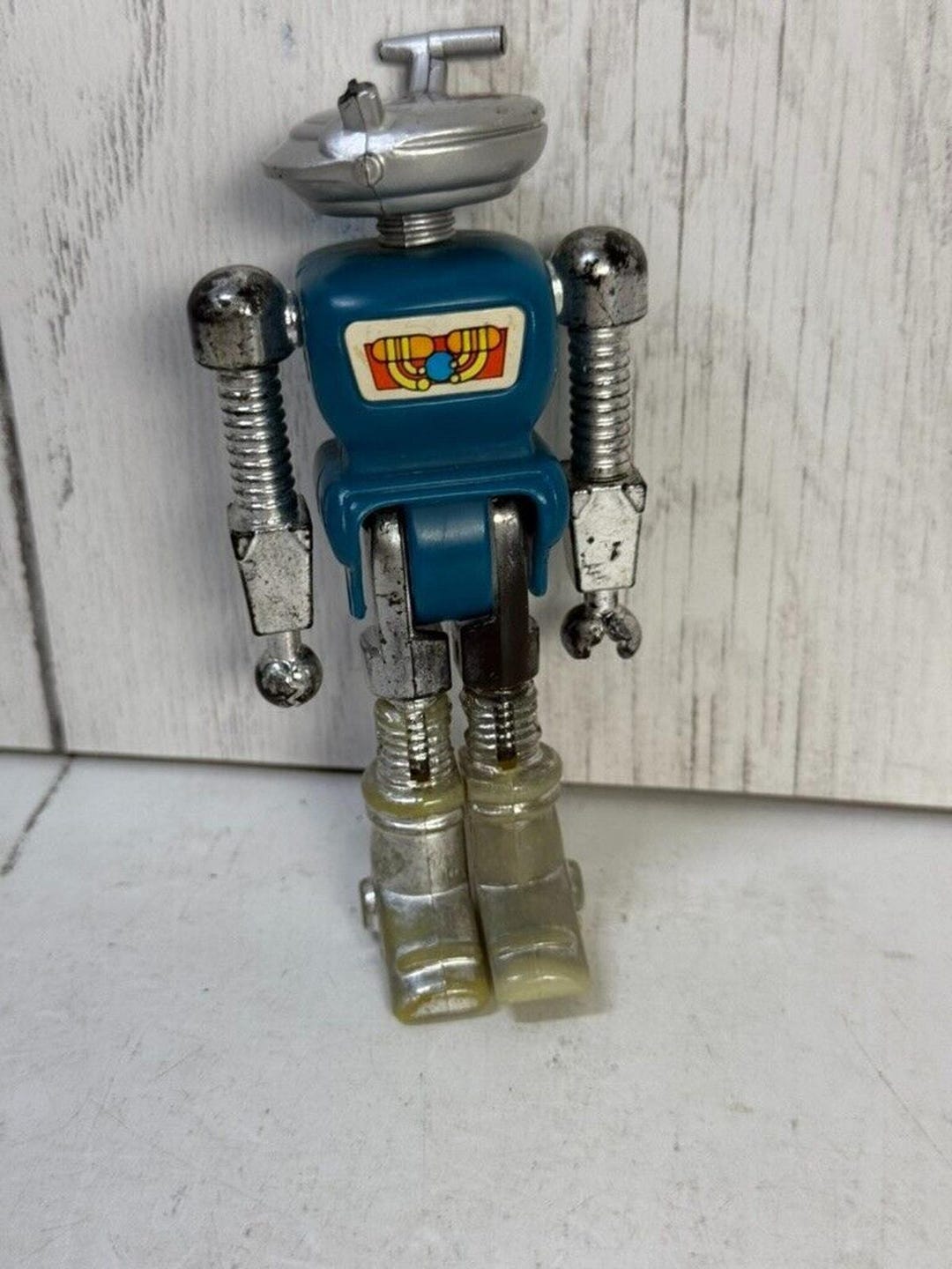 Woolworths Rogard Force Action Figure Blue Robot 70s 80s Droid SEE ...