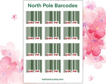 Christmas North Pole Stickers - Etsy