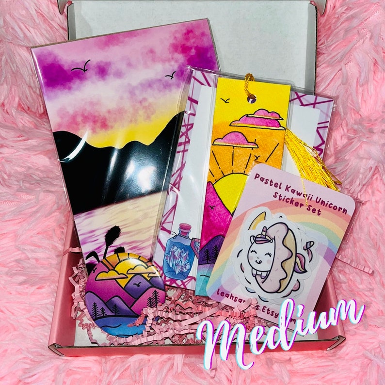 Surprise Stationery Mystery Box: Stickers, Art Prints, Keychains - Etsy