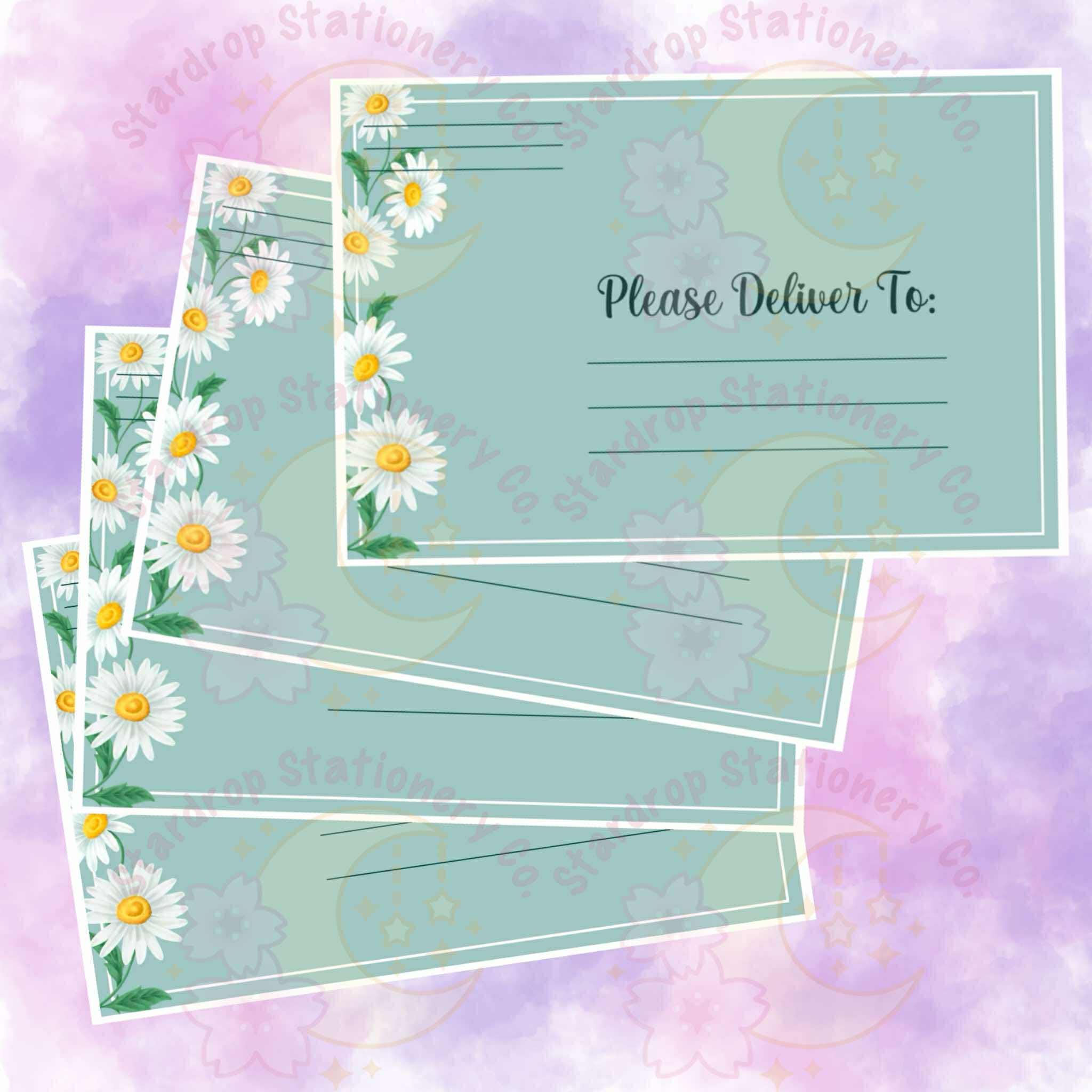 Daisy Stationery Set: Floral Letter Writing Paper, Envelopes & Seals - Etsy