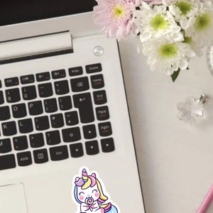 Pastel Kawaii Unicorns Sticker Set | Cute Kawaii | for Kids | Laminated ...