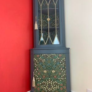 Vintage Grey Drinks Corner Display Cabinet - Etsy UK